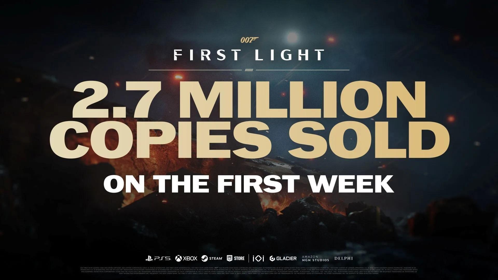 007 First Light Sales Top 2.7 Million Units in 1st Week