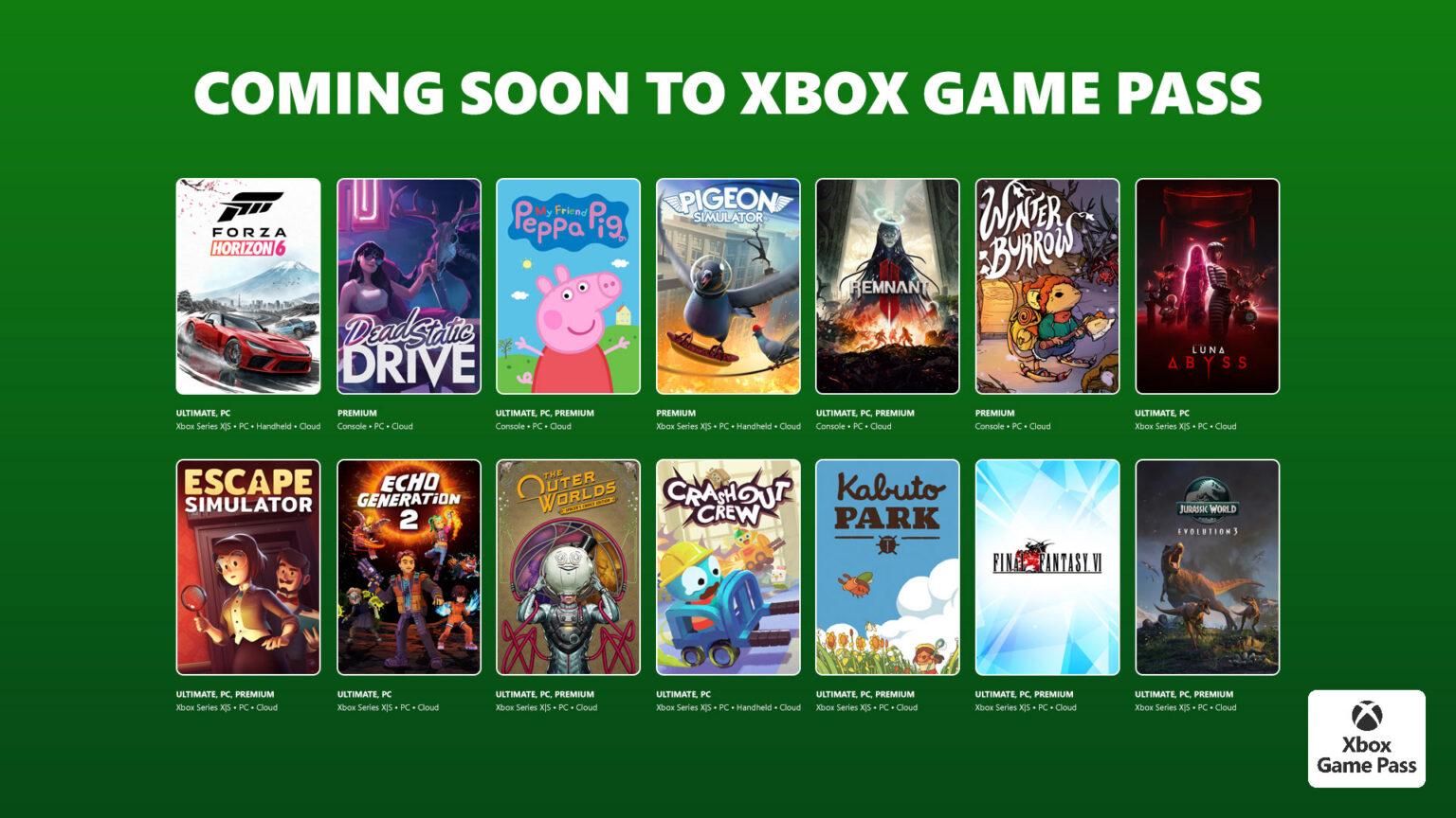Xbox Game Pass aggiunge Forza Horizon 6, Escape Simulator, Jurassic ...