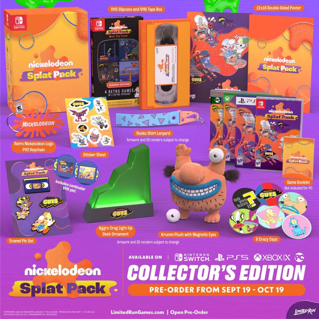 Nickelodeon Splat Pack Announced for PS5, Xbox Series X|S, Switch, and PC