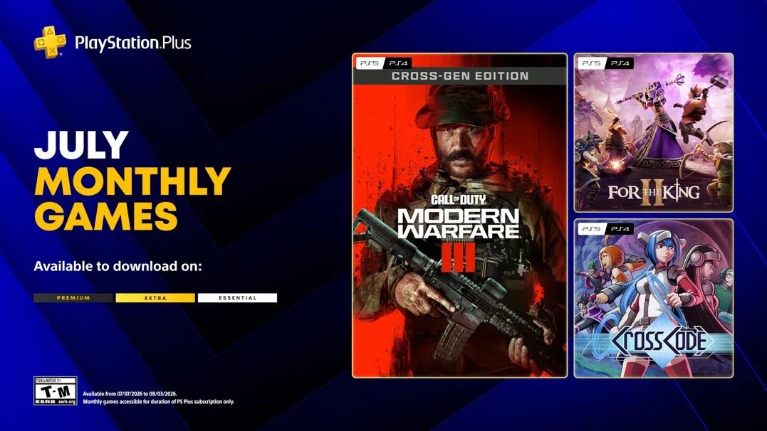 PlayStation Plus Monthly Games for July 2026 Announced
