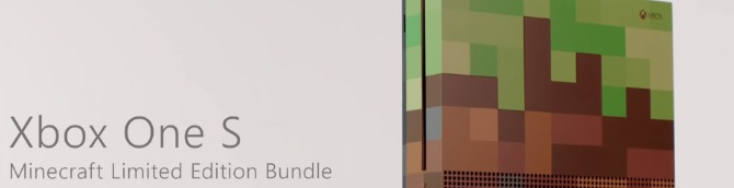 Xbox One S Minecraft Limited Edition Bundle Announced