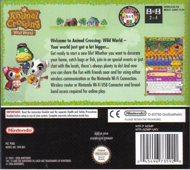 Animal Crossing Wild World For Nintendo DS Sales Wiki Release Animal Crossing Wild World For Nintendo DS Sales Wiki Release
