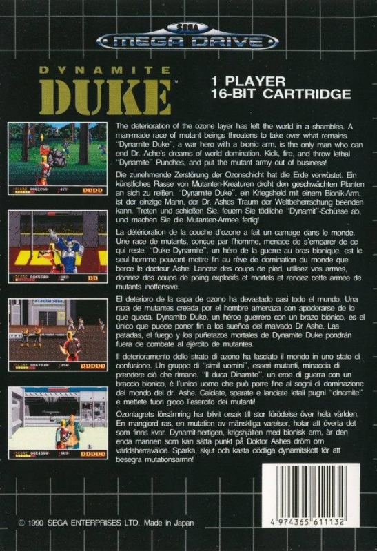 Dynamite Duke for Sega Genesis