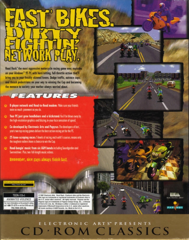 Road Rash Win 95 for Microsoft Windows - Sales, Wiki, Release Dates ...